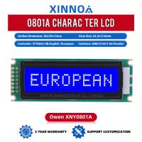 China European 0801A 8x1 Character LCD Display Module 85x29x12mm ST7066U Controller 14 Pin COB for sale