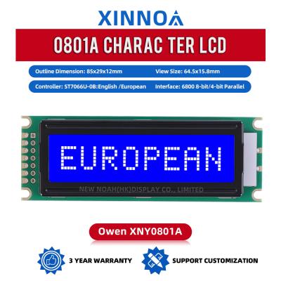 China European 0801A 8x1 Character LCD Display Module 85x29x12mm ST7066U Controller 14 Pin COB for sale