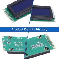 China European 0801A 8x1 Character LCD Display Module 85x29x12mm ST7066U Controller 14 Pin COB for sale