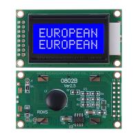 China European 0802B 3.3V Character LCD Module 58x31.87mm ST7066 Controller COB Display for sale