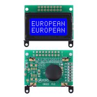 China European 0802C Blue Film White Letters 40x29mm Character Dot Matrix LCD Module COB ST7066U for sale