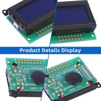 China European 0802C Blue Film White Letters 40x29mm Character Dot Matrix LCD Module COB ST7066U for sale