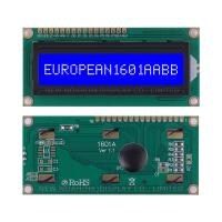 China European 1601A Character Dot Matrix LCD Module 80x36mm ST7066 Controller Blue Film White Letters for sale