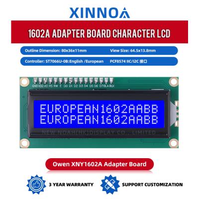 China European 1602A IIC Adapter Board 80x36mm COB LCD Display Module ST7066 for sale