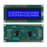 China European Blue Film White Letters 1602A-13 LCD Module Double Row Interface Module With Backlit S-String for sale