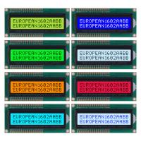 China European Blue Film White Letters 1602A-13 LCD Module Double Row Interface Module With Backlit S-String for sale