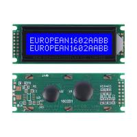 China European 1602B1 16x2 COB LCD Module Blue Film White Letters ST7066U 85x30x12.8mm for sale