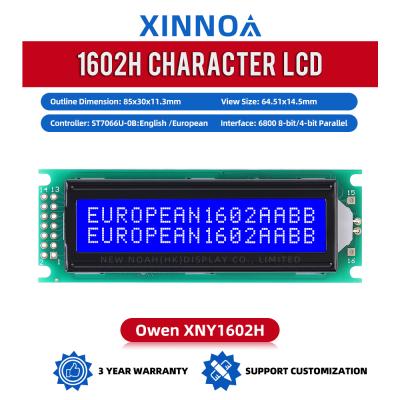 China European 1602H Blue LCD Display Module 85x30mm ST7066U Dual Row 16x2 Character for sale