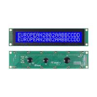 China European 2002K-2 ST7066U 20x02 Character LCD Display 180x40x14.5mm COB Blue Film White Letters for sale
