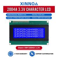 China European 2004A 3.3V Character LCD Module 20x4 COB Display with Blue Film White Letters 98x60x13.1mm for sale