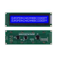 China European 2402A COB LCD Display Module 118x36x12.7mm ST7066U Controller Blue Film White Letters for sale