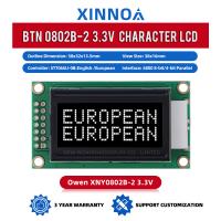 China European 0802B-2 3.3V Character LCD Display Module 58x32mm COB ST7066 for sale