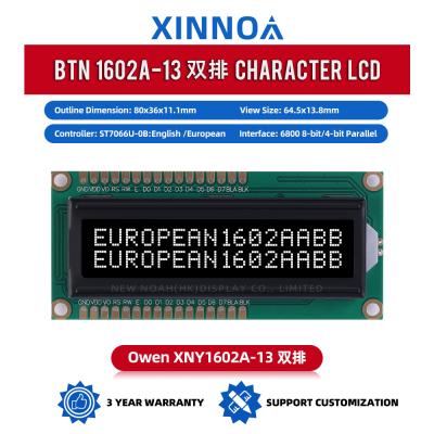 China European BTN Black Film 1602A-13 LCD Display Screen Quality Assurance Dual Row Interface Module for sale