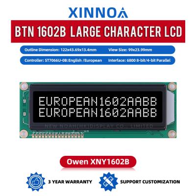 China European 1602B 16x2 Character LCD Display Module ST7066U Controller 5V 3.3V 122x43.69mm for sale