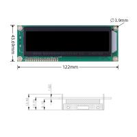 China European 1602B 16x2 Character LCD Display Module ST7066U Controller 5V 3.3V 122x43.69mm for sale