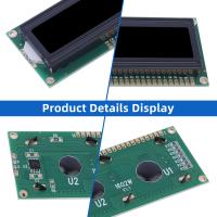 China European 1602W 3.3V 16x2 Character LCD Module ST7066U COB Black Film Display 80x30x11mm for sale