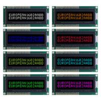 China European 1602W 3.3V 16x2 Character LCD Module ST7066U COB Black Film Display 80x30x11mm for sale