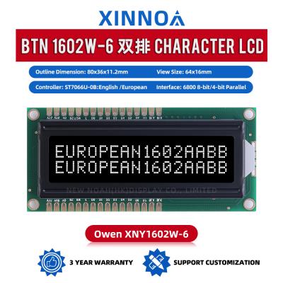 China European 1602W-6 2x16 Character LCD Display Module 80x36mm COB AIP31066L for sale