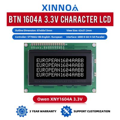 China European 1604A 3.3V 16x04 Character LCD Display Module with ST7066U Controller 87x60x13mm for sale