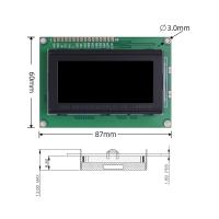 China European BTN Black Film 1604A 3.6-Inch LCD Character Display with ST7066U Controller 87x60x13mm for sale