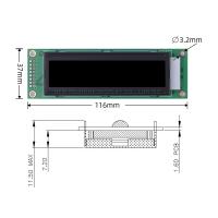 China European BTN Black Film 2002A Multi Language Optional ST7066U High Brightness Character Screen for sale