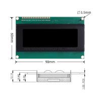 China European BTN Black Film 2004A 3.3V LCD Display Module ST7066U LCM Display Module Dot Matrix Screen for sale