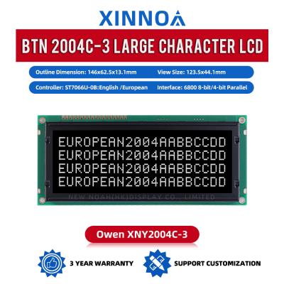 China European 2004C-3 20x4 Character LCD Display Module 146x62.5mm ST7066U Controller for sale