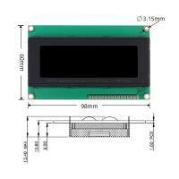 China European BTN Black Film 2004K Wide Angle Intelligent Electronic LCD Module for sale