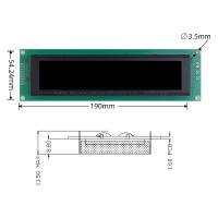 China European BTN Black Film 4004A3 18PIN LCM Parallel Port ST7066U Character LCD Screen 190x54mm for sale