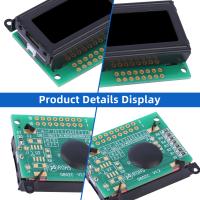China European DFSTN Black Film 0802C LCD Display 02x08 Characters ST7066U Controller 40x29.2mm for sale