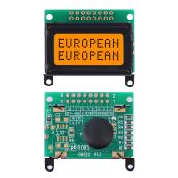 China European Gray Film 0802C Character LCD Display Module 8x2 Ultra Small with Ear Hook Hole 40x29.2mm for sale