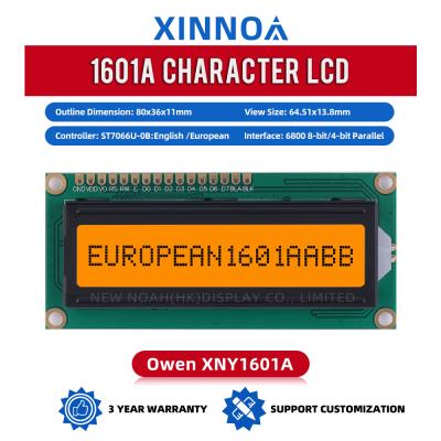 China European Gray Film 1601A 16x1 LCD Monochrome Display Module 80x36mm COB ST7066 for sale