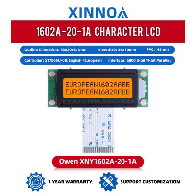 China European 1602A-20-1A 16x2 Character LCD Module ST7066U COB 53x20x8.1mm Industrial Display for sale