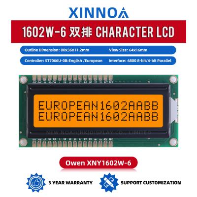 China European 1602W-6 16x02 Character LCD Display Module 80x36mm AIP31066L COB for sale