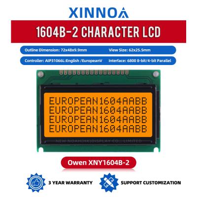 China European 1604B-2 16x04 Character LCD Module ST7066U 72x48x9.9mm COB Customizable for sale