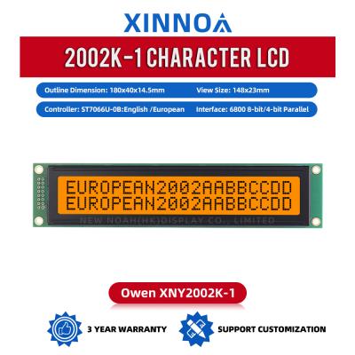 China European 2002K-1 20x2 Character LCD Display Module 180x40x14.5mm ST7066U COB for sale