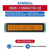 China European 2002K-2 Character LCD Module 2002 180x40mm 3.3V 5V ST7066U COB for sale