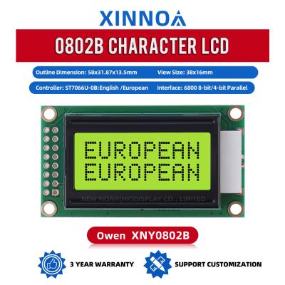 China European 0802B 8x2 Character Dot Matrix LCD Module COB Display 58x31.87mm ST7066 for sale