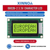 China European 0802B-2 3.3V Character LCD Module 58x32x13.5mm COB Display for sale