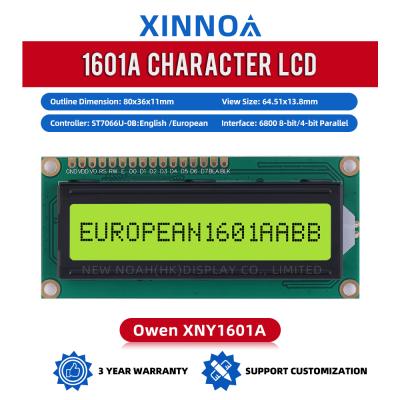 China European 1601A Character LCD Module 1.5 Inch 80x36mm High Brightness Display for sale
