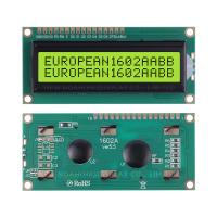 China European Yellow Green Film 1602A Dot Matrix Screen Monochrome Multilingual Module for sale