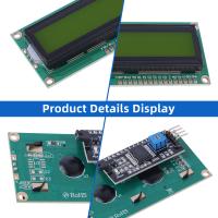 China European 1602A IIC Adapter Board 80x36mm Monochrome LCD Display 16x02 for sale