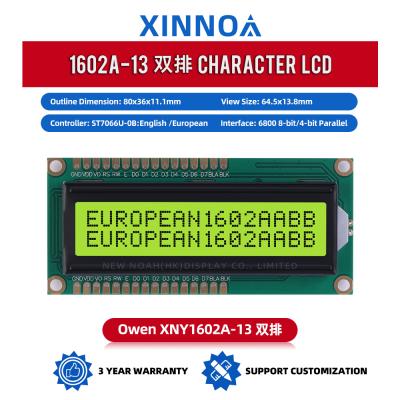 China European 1602A-13 16x02 Character LCD Module Monochrome COB Display 80x36mm for sale