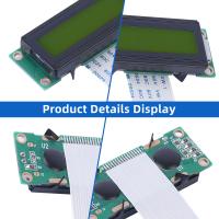 China European 1602A-20-2A 16x2 COB LCD Display Module 53x20x8.1mm FPC75mm Monochrome Screen for sale