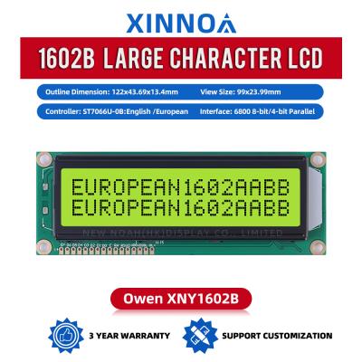 China European 1602B 16x2 Dot Matrix Character LCD Display 3.6 Inch COB ST7066U for sale