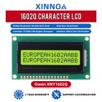 China European Yellow Green Film 1602Q LCD Module with LED Backlight and ST7066U Controller 65.4x36.6mm for sale