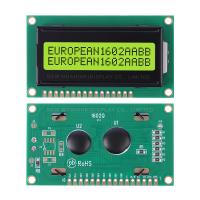 China European Yellow Green Film 1602Q LCD Module with LED Backlight and ST7066U Controller 65.4x36.6mm for sale