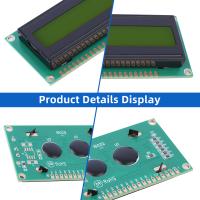 China European Yellow Green Film 1602Q LCD Module with LED Backlight and ST7066U Controller 65.4x36.6mm for sale