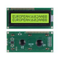 China European 1602W 3.3V STN LCD Display Module 80x30x11mm Yellow Green Film for sale