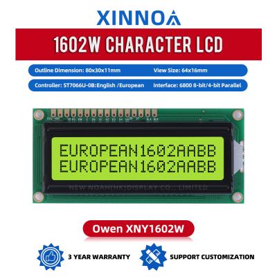 China European 1602W 16x2 Character LCD Display Module ST7066U Controller 80x30x11mm for sale